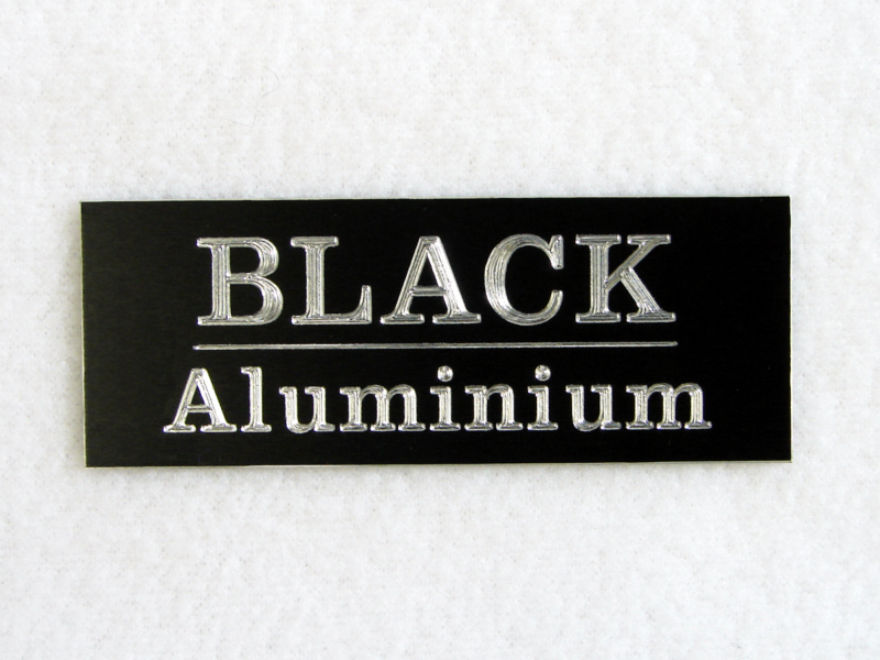 Black Aluminium Plaque (Small) – Trophy Specialists & Engraving