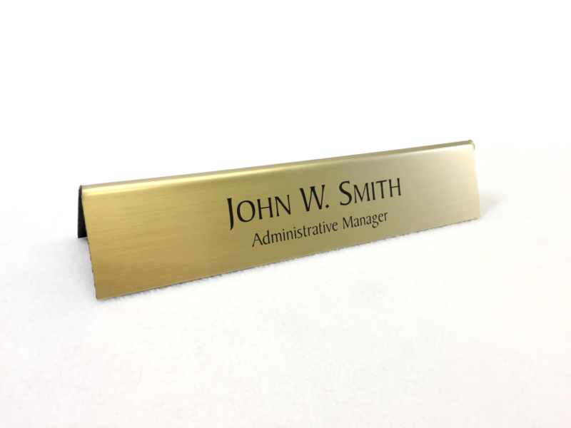 Folded Laminated Acrylic Sign – Trophy Specialists & Engraving